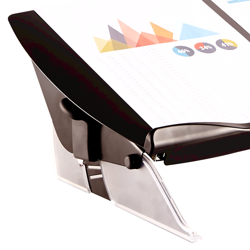 Support documents ergonomique inclinable avec tablette coulissante ...